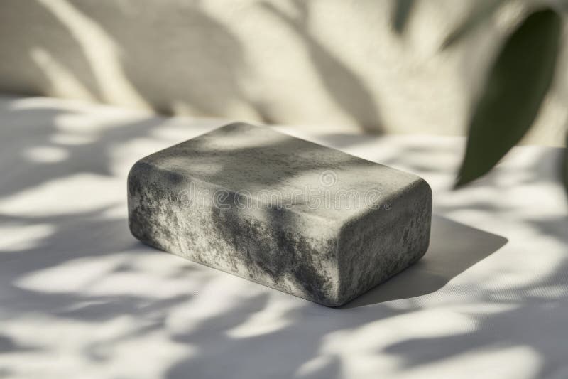 A Minimalistic Stone Object Sits Elegantly on a Soft Surface. Its ...