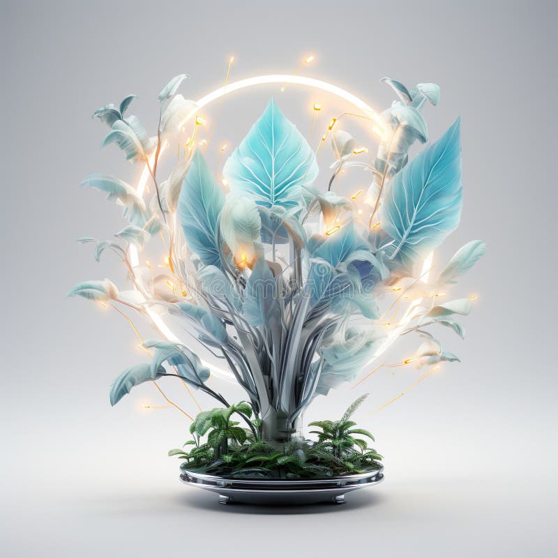 Depiction of an Incredible Surreal Fantasy Landscape Stock Illustration ...