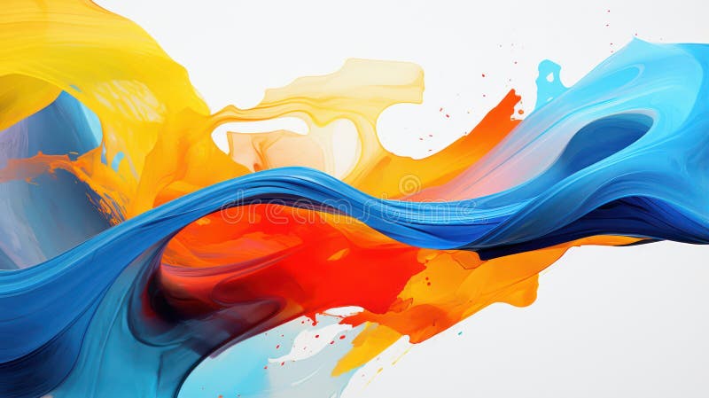 Minimalistic Superb Clean Abstract Painting AI Generated Stock ...