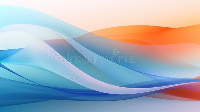 Minimalistic Superb Clean Abstract Waves AI Generated Stock ...