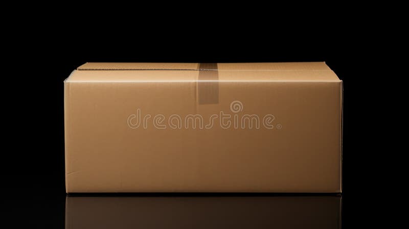 Minimalistic Superb Clean Cardboard Box AI Generated Stock Illustration ...