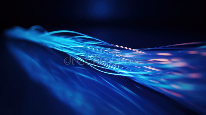 Minimalistic Superb Clean Data Fiber Transfer AI Generated Stock ...