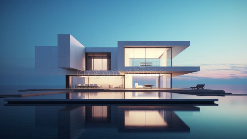 Minimalistic Superb Clean Design AI Generated Stock Illustration ...