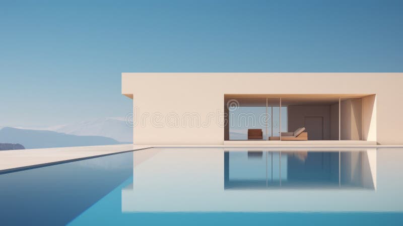 Minimalistic Superb Clean Design AI Generated Stock Illustration ...