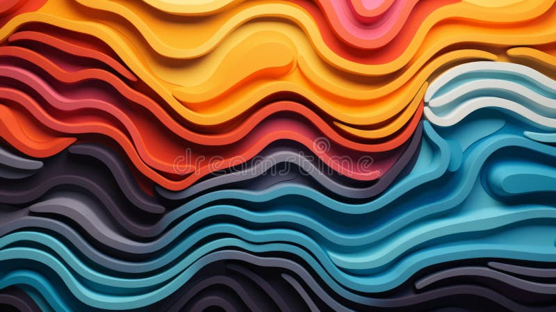 Minimalistic Superb Clean Groovy Textures Background AI Generated Stock ...