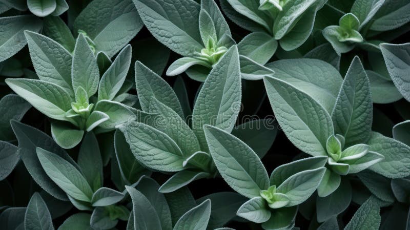 Minimalistic Superb Clean Image of Sage Leaves AI Generated Stock ...