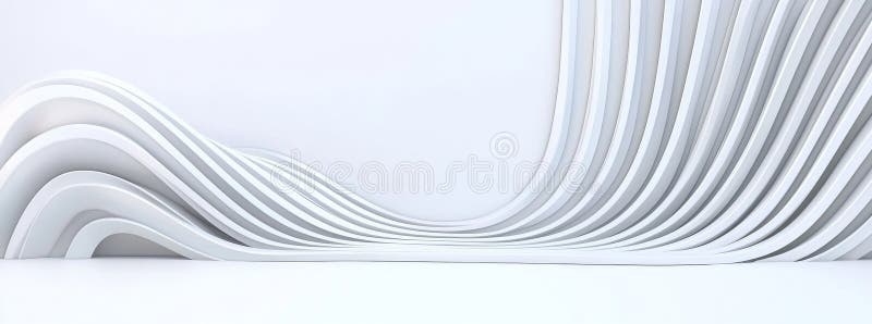 Minimalistic Technology Background. Simple Architectural Design. White ...