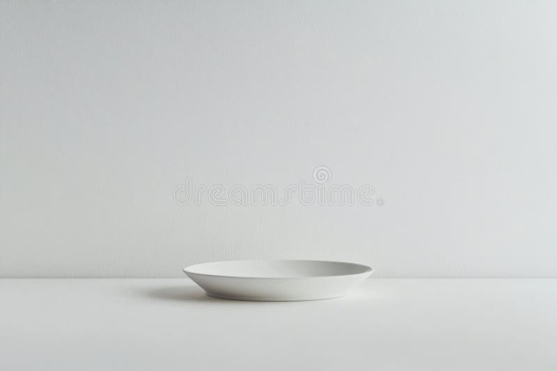 Minimalistic Thin Empty Cake Platter - Elegant Design for Print, Card ...