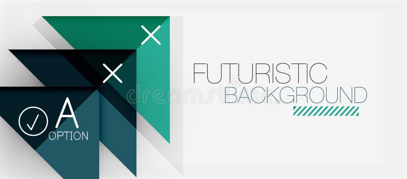 Minimalistic Triangle Modern Banner Design, Geometric Abstract ...