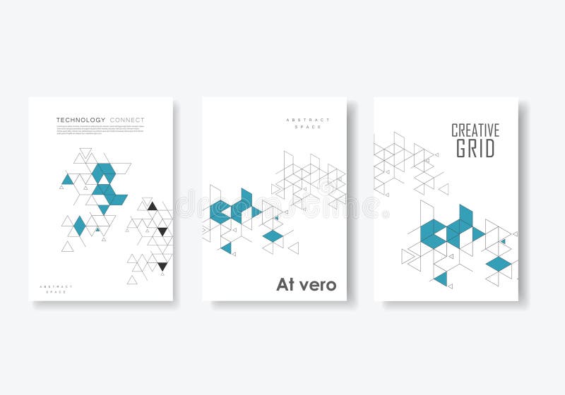 Minimalistic Triangles Shape Graphic. Vector Abstract Black Connect ...