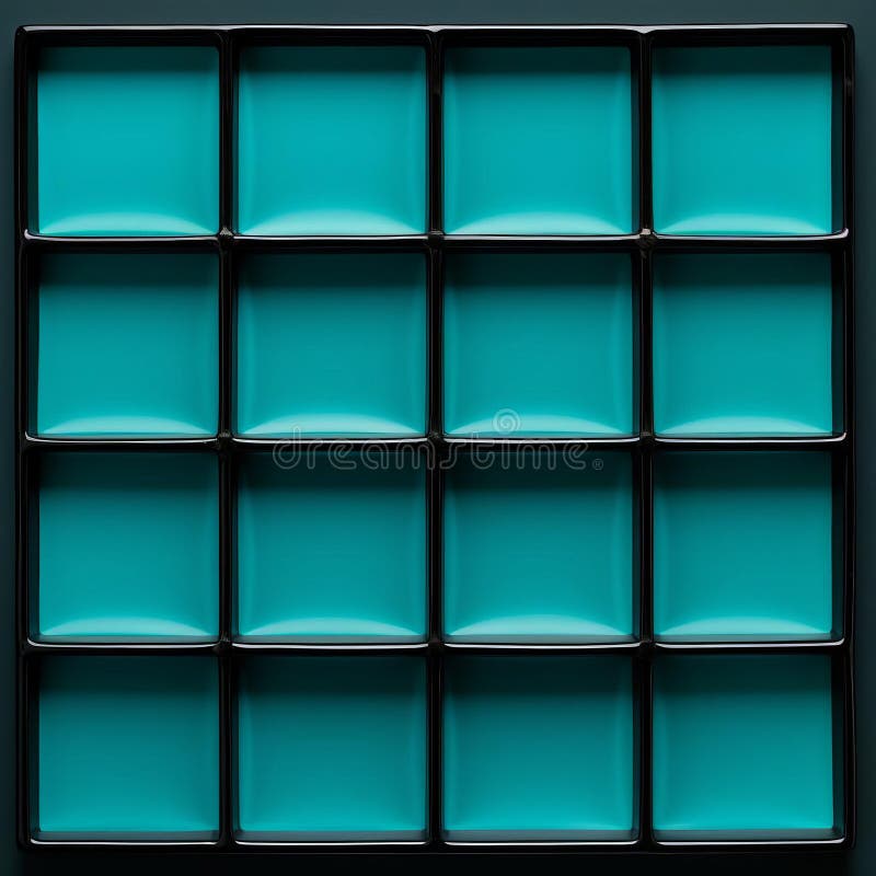 Minimalistic Turquoise Grid Design with Modern Aesthetic Stock ...
