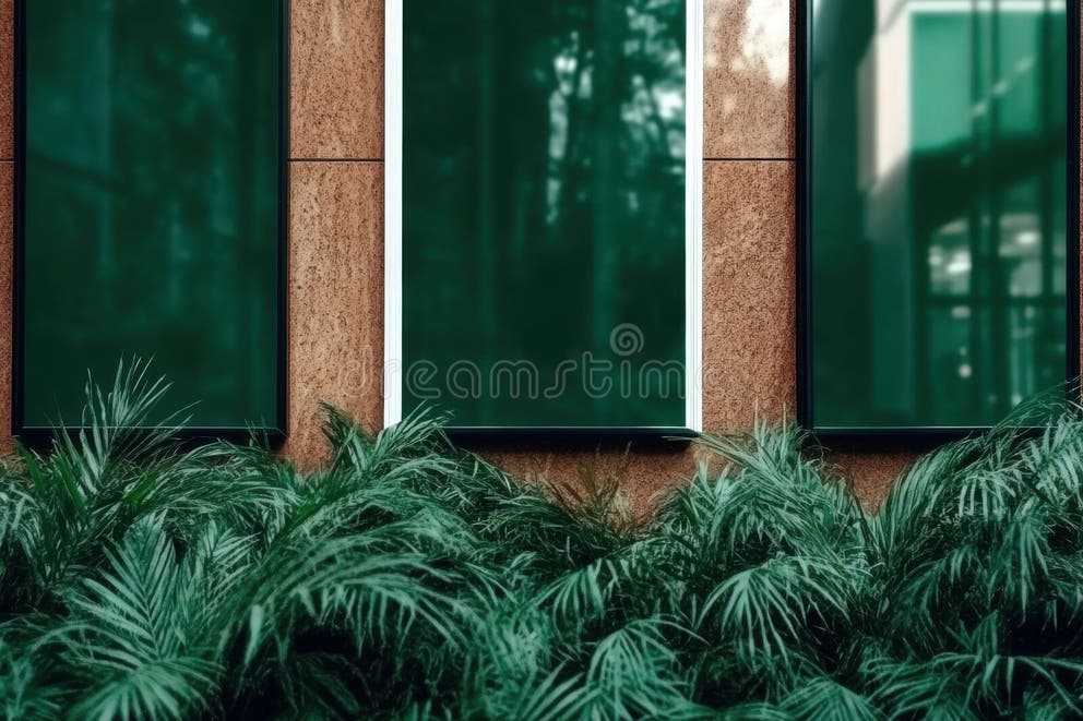Minimalistic Urban Advertisement Design with Greenery and Modern ...
