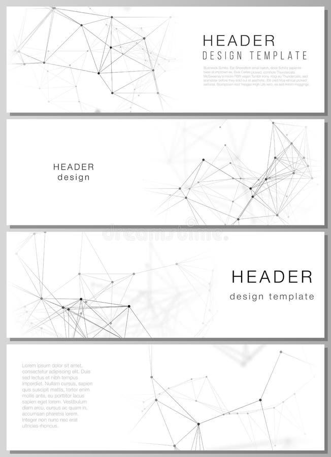 Minimalistic Vector Editable Layout of Headers, Banner Design Templates ...