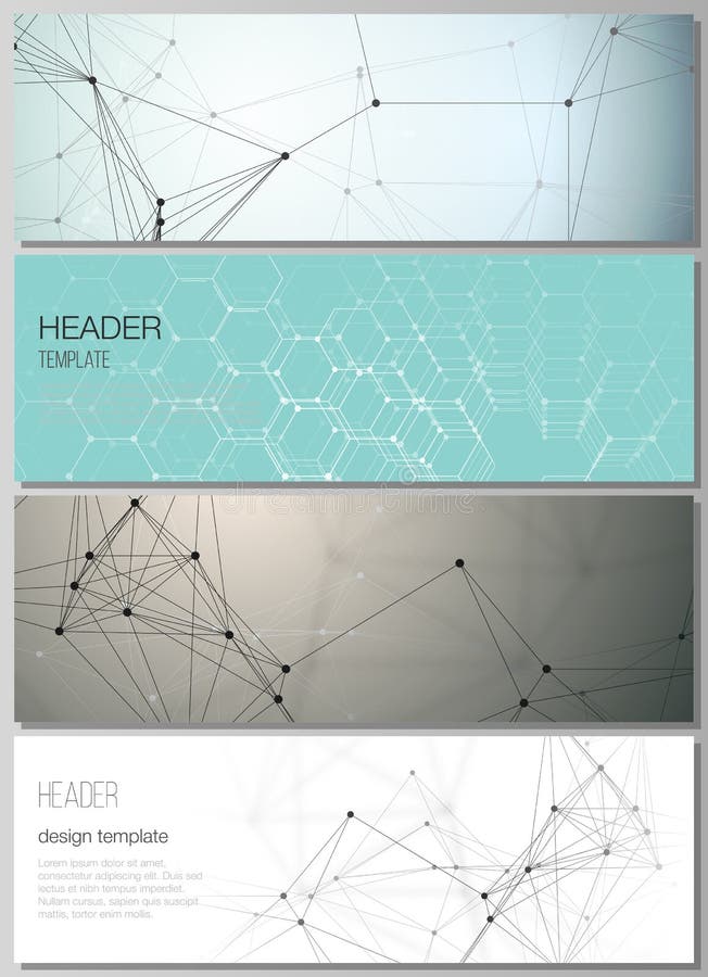 Minimalistic Vector Editable Layout of Headers, Banner Design Templates ...
