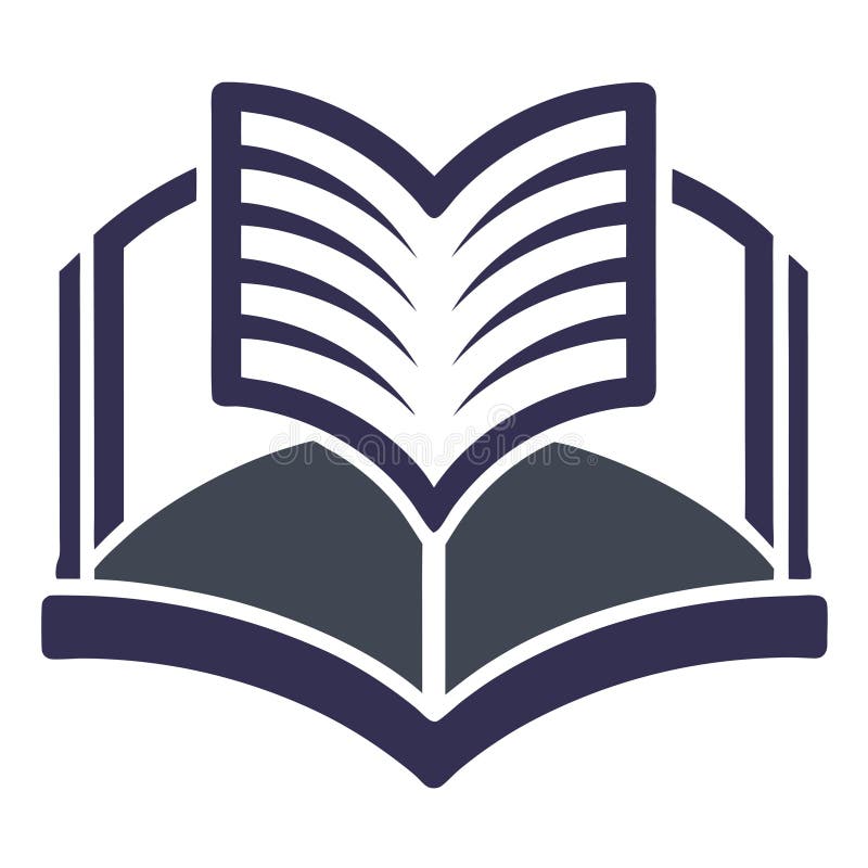 Open Book Icon Vector, Education, Knowledge, Reading, Learning Logo ...