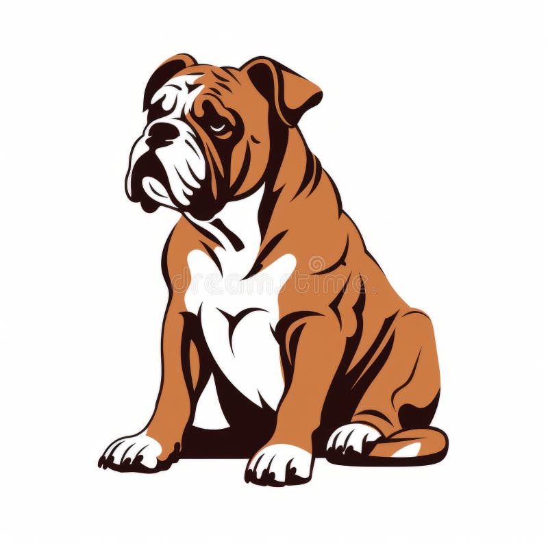 Classic Tattoo Style Bulldog Pet Design Stock Illustration ...