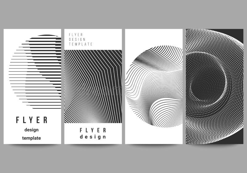 The Minimalistic Vector Illustration of the Editable Layout of Flyer ...