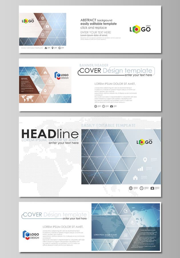 The Minimalistic Vector Illustration of the Editable Layout of Social ...