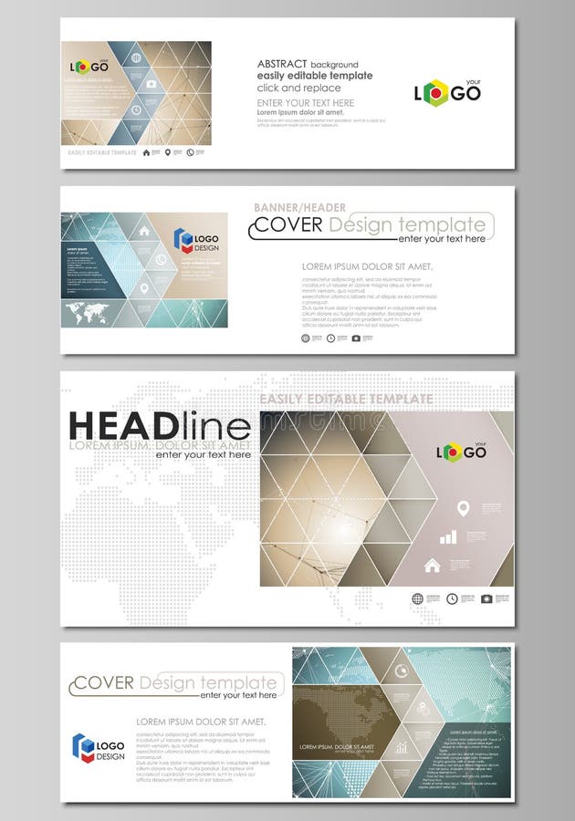 The Minimalistic Vector Illustration of the Editable Layout of Social ...