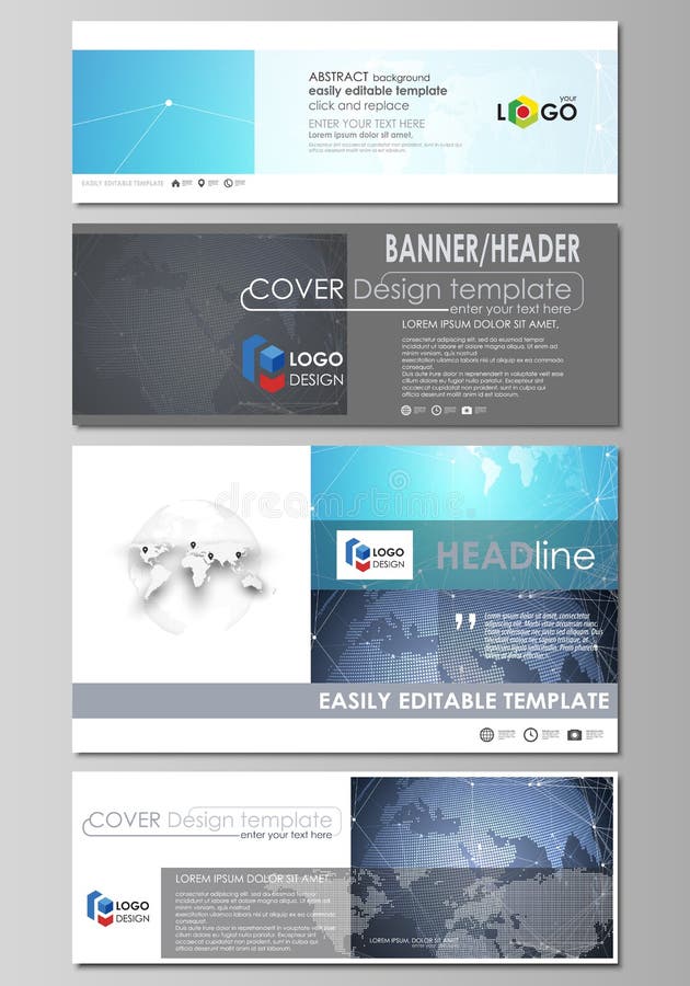 The Minimalistic Vector Illustration of the Editable Layout of Social ...