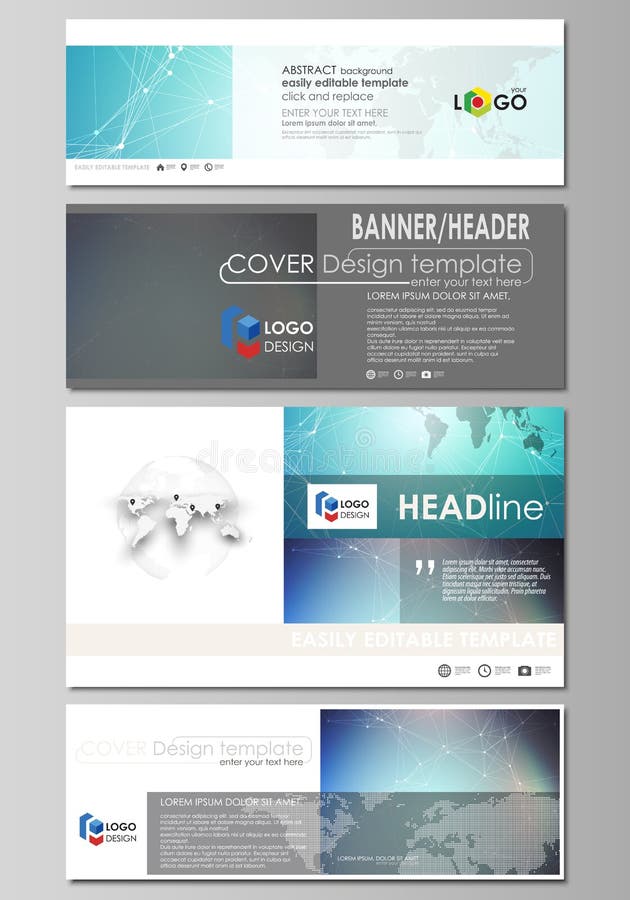 The Minimalistic Vector Illustration of Editable Layout of Social Media ...