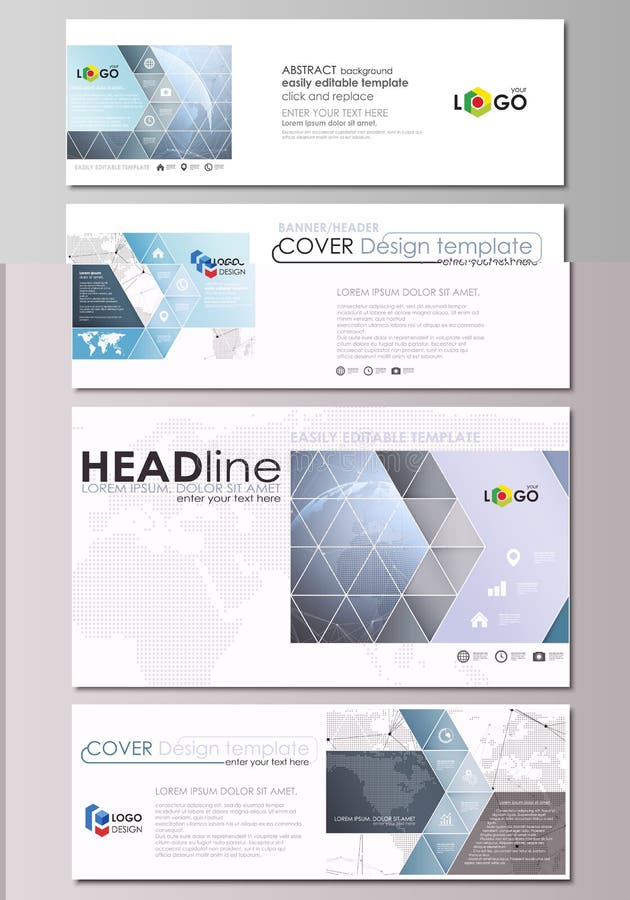 The Minimalistic Vector Illustration of the Editable Layout of Social ...