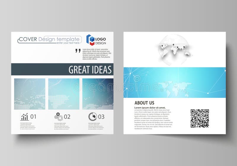 The Minimalistic Vector Illustration of Editable Layout of Two Square ...