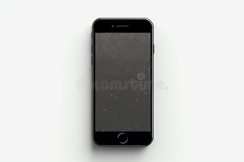 Minimalistic Illustration of a Modern Phone on a Dotted Background with ...