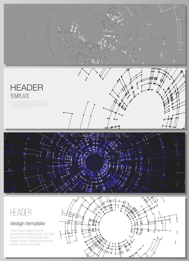 The Minimalistic Vector Layout of Headers, Banner Design Templates ...