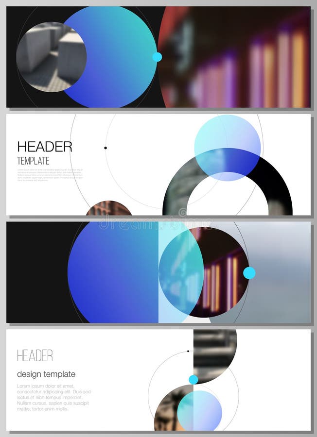 The Minimalistic Vector Layout of Headers, Banner Design Templates ...