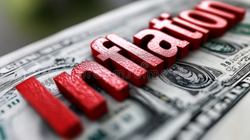 A Representation of Economic Growth Pressures, Featuring a Red Arrow ...