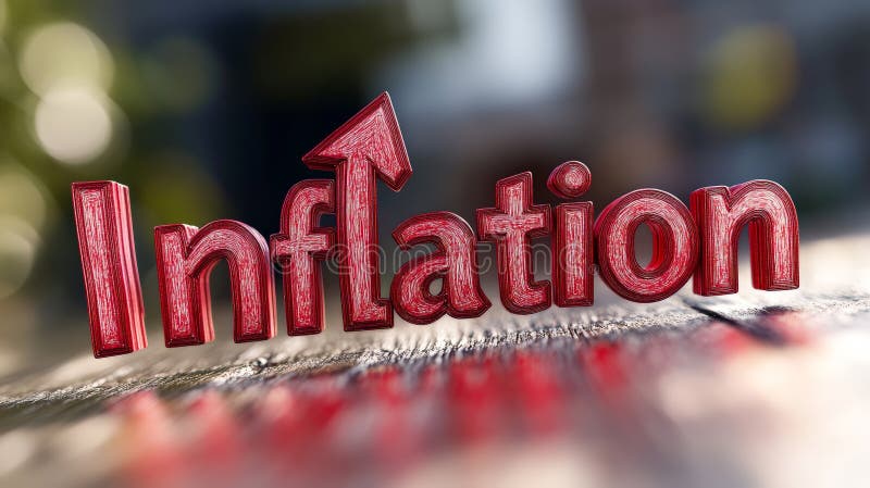 A Representation of Economic Growth Pressures, Featuring a Red Arrow ...