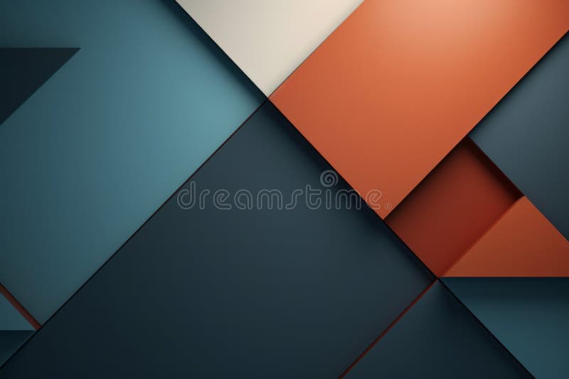 Minimalistic Wallpaper with Geometric Shapes Stock Illustration ...