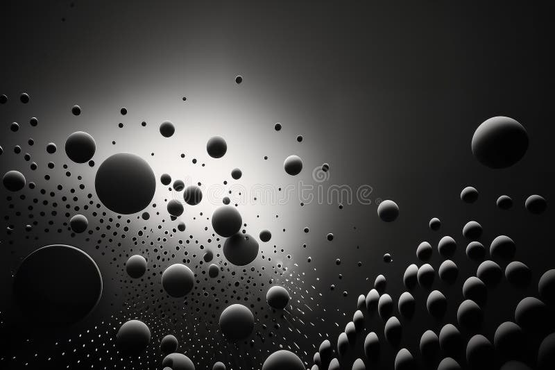 Minimalistic Wallpaper with Monochromatic Circles and Dots, Inspired by ...
