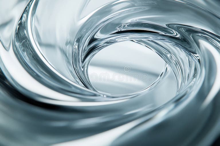 Minimalistic Water Spiral Design with Abstract Shapes for Creative ...