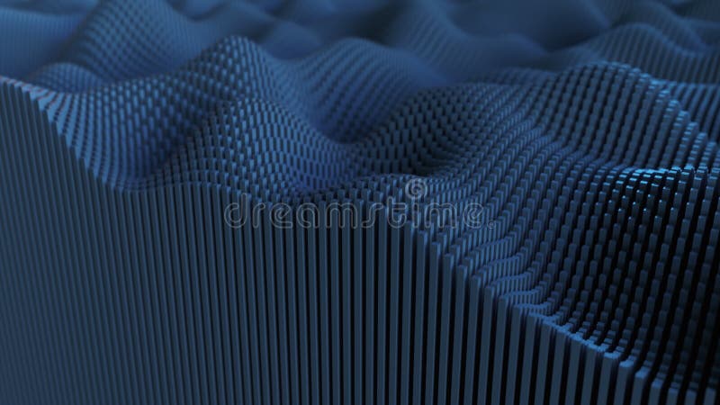 Minimalistic Wave Cube Pattern. Stock Video - Video of render, graphic ...