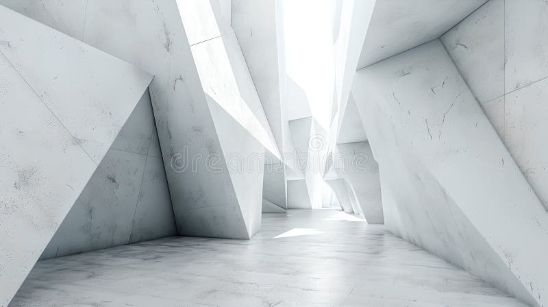 Minimalistic White Architectural Design, Modern Art Gallery Space. a ...