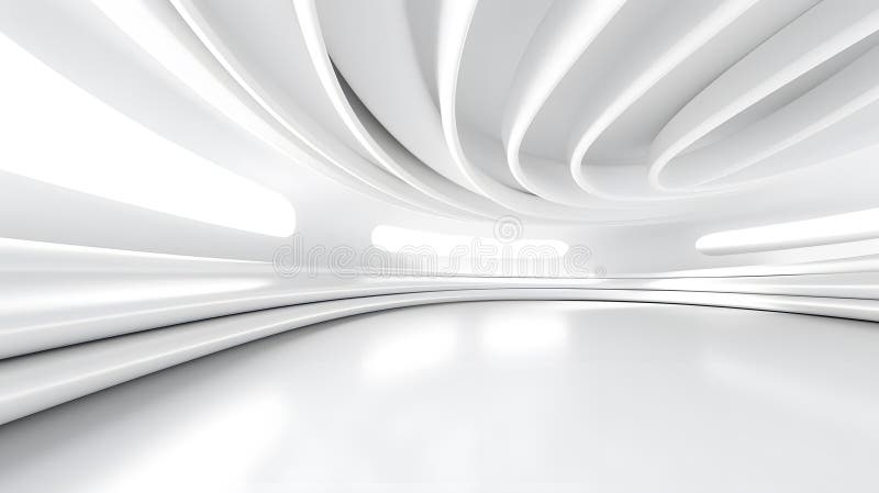 Minimalistic White Background with Wavy Lines Stock Illustration ...