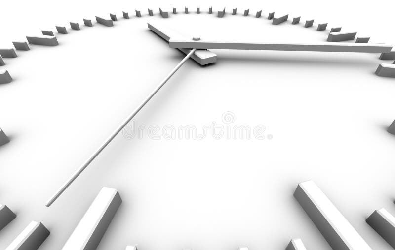 White clock stock illustration. Illustration of appointment - 30183650