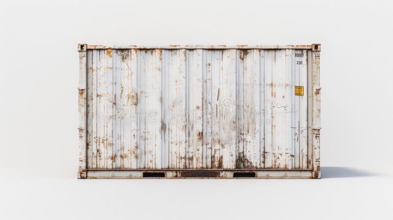 Minimalistic White Container on Clean White Floor. Ideal for Product ...