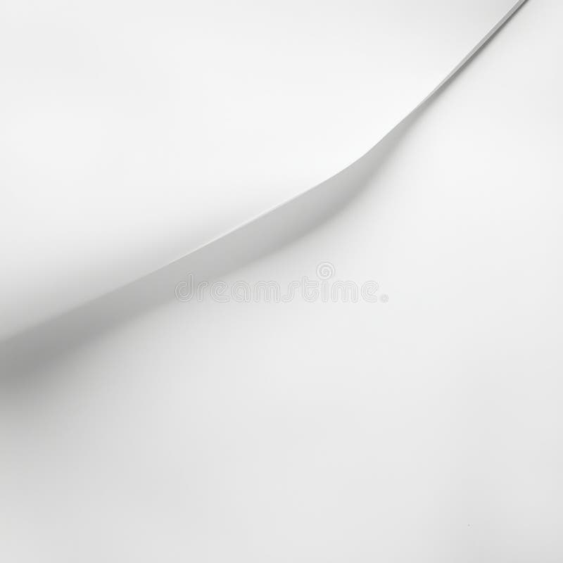Minimalistic White Curved Surface Highlighting Soft Fold and Subtle ...