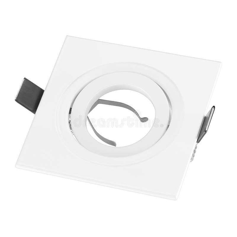 Minimalistic LED Lamp Shade, without the Bulb Isolated on White ...