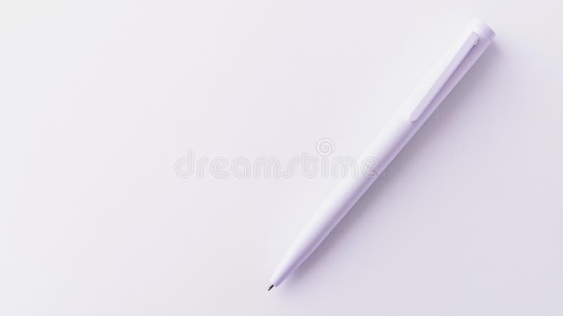 Minimalistic White Pen on Clean Surface Generative AI Stock ...