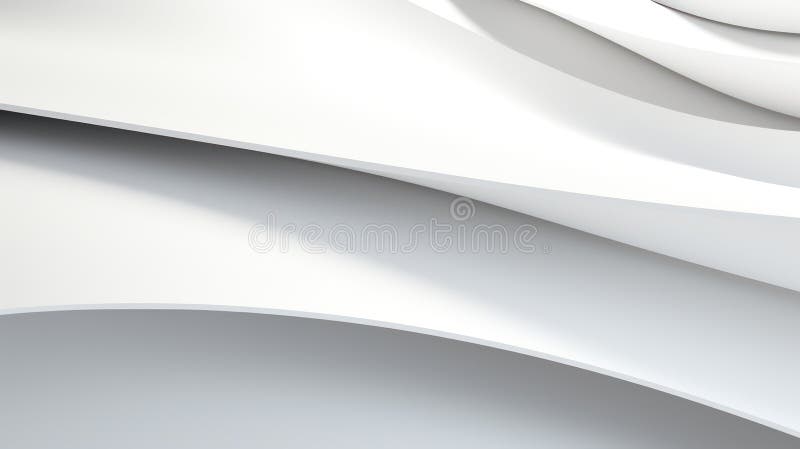 Minimalistic White Shapes: Abstract Conceptual Clean Image AI Generated ...