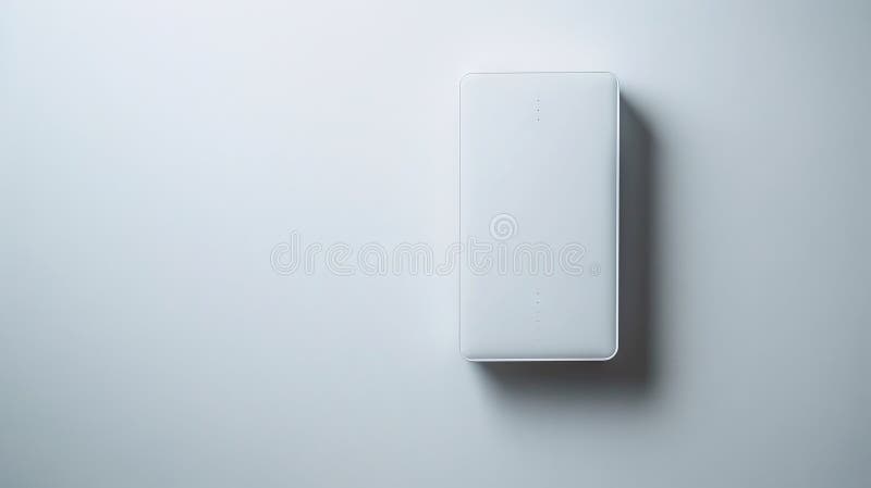 Minimalistic White Wi-Fi Router Against a Plain Wall. Concept of Modern ...