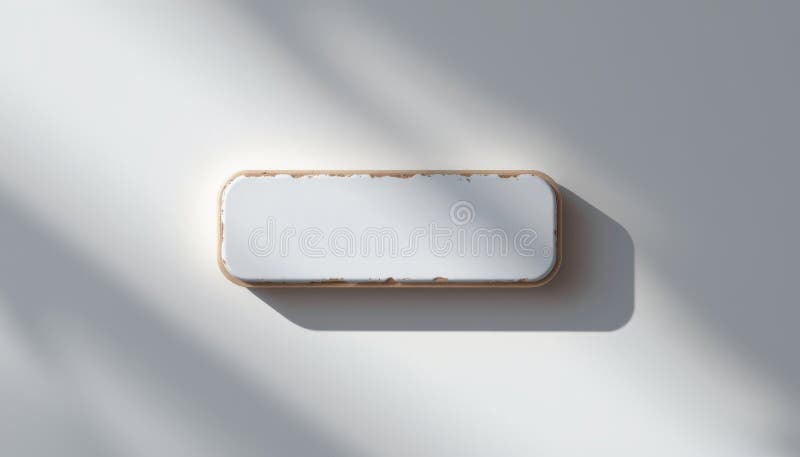 Minimalistic Whiteboard with Wooden Frame, Casting Soft Shadows on ...