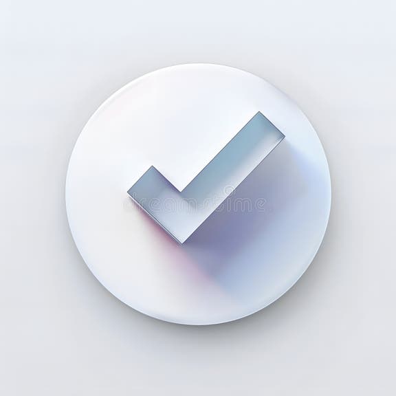 Simple Win Approval Confirmation Checkmark Icon Symbol Stock ...