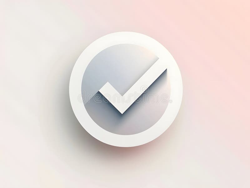 Simple Win Approval Confirmation Checkmark Icon Symbol Stock ...