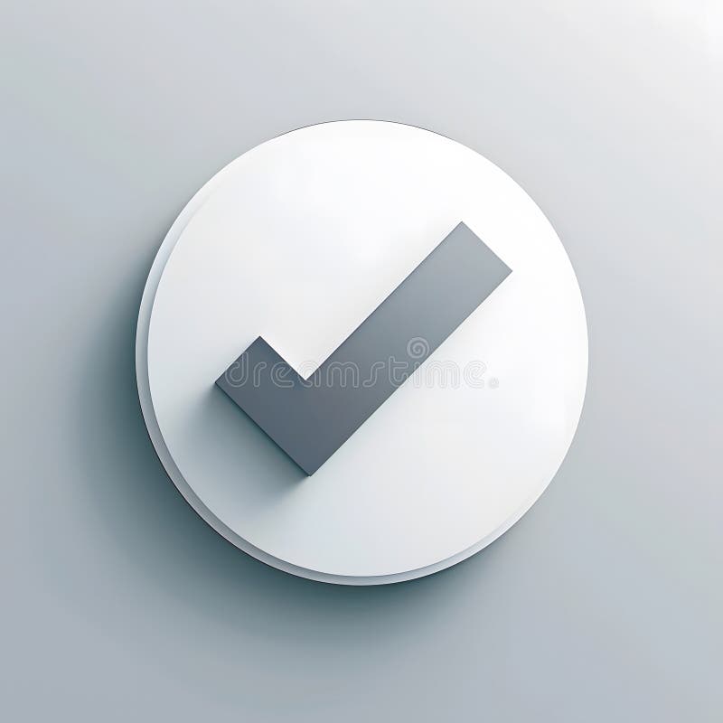 Simple Win Approval Confirmation Checkmark Icon Symbol Stock ...