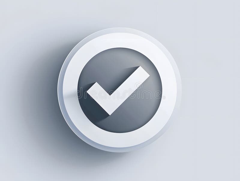 Simple Win Approval Confirmation Checkmark Icon Symbol Stock ...